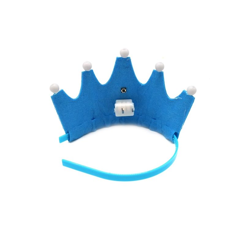 King LED Crown - Happy Birthday Fabric Crown - In Yellow & Blue Color ...